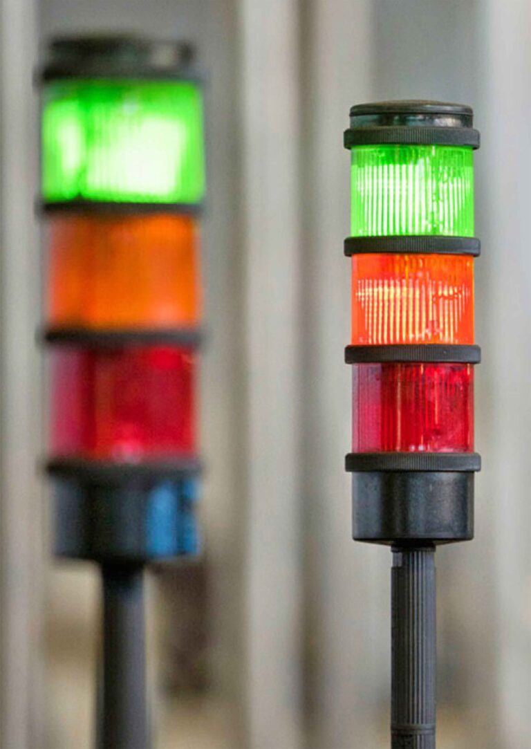 🔥 Sistema Andon: Sistema de control visual de producción